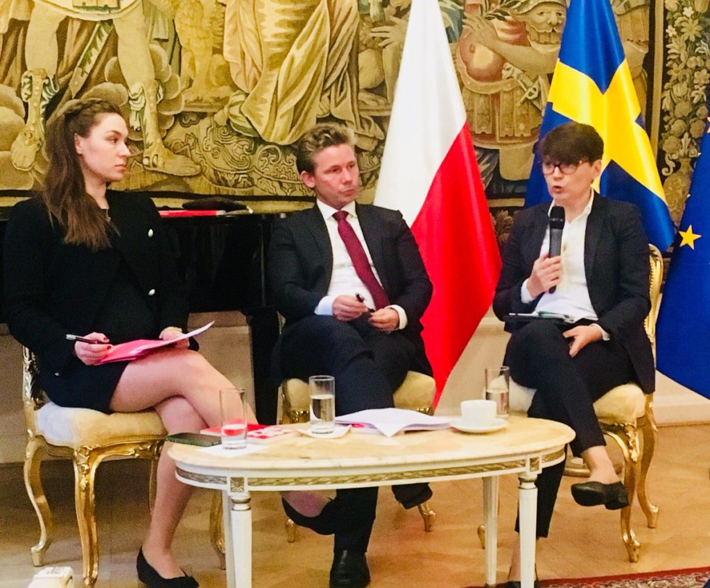 Katarina Tracz deltar på seminarium på Polens ambassad i Stockholm ...